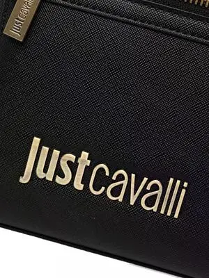 Just Cavalli Logo Messenger Bag With Zip Detail