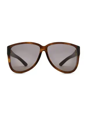 Miu Miu Square Sunglasses - Striped Tobacco