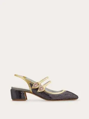FERRAGAMO Sequin Embellished Slingback