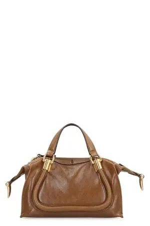 Chloé Paraty 24 Leather Bag - Brown