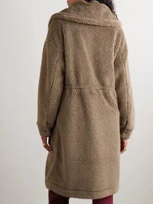 Varley Logan Oversized Fleece Coat - Brown