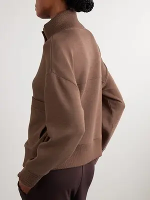Varley Sabrina Stretch-jersey Cardigan - Metallic