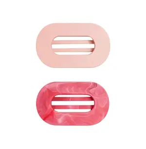 HEADBANDS OF HOPE Oval Claw Clip Set Of Two - Pink