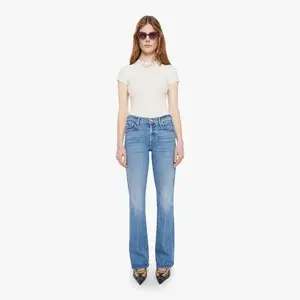MOTHER The Outsider Sneak Hokey Pokey Jeans - Blue