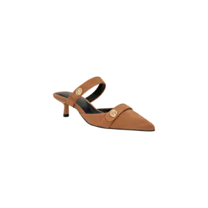 L'Agence Gilliane Heeled Mule - Sand Suede