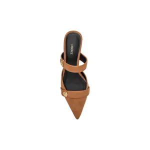 L'Agence Gilliane Heeled Mule - Sand Suede