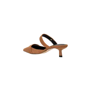 L'Agence Gilliane Heeled Mule - Sand Suede
