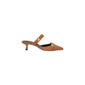 L'Agence Gilliane Heeled Mule - Sand Suede