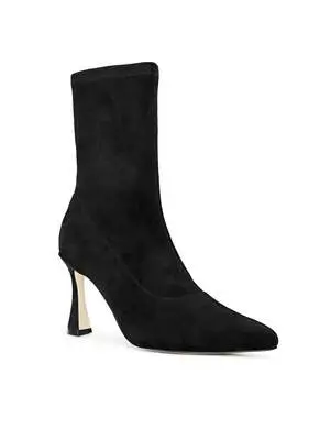 L'Agence Severine Stretch-suede Boots - Black Suede