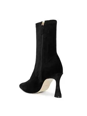 L'Agence Severine Stretch-suede Boots - Black Suede
