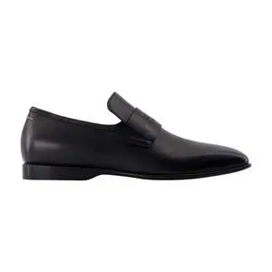 MAISON MARGIELA MM6 Maison Margiela Black Leather Loafers - Black