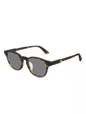 Gucci Square Full-rim Glasses - Brown