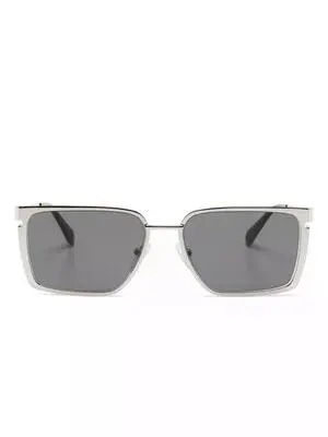 Off-White Yoder Rectangle-frame Sunglasses - Silver