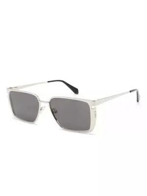 Off-White Yoder Rectangle-frame Sunglasses - Silver