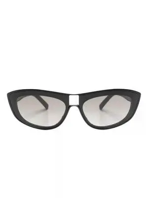 Givenchy Logo-plaque Cat-eye Sunglasses - Black
