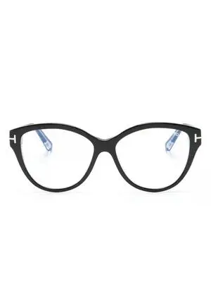 TOM FORD Round-frame Glasses - Black