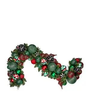 MACKENZIE-CHILDS Check It Out Illuminated Garland - Green