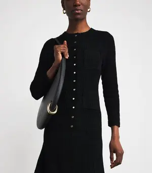 Sandro Knitted Long-sleeve Maxi Dress