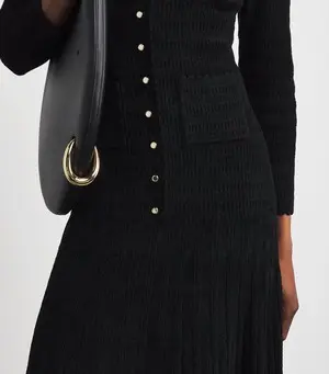 Sandro Knitted Long-sleeve Maxi Dress