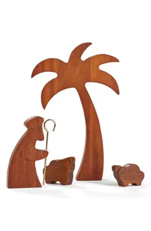 NAMBE 11-piece Wood Nativity Set