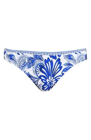 La Blanca Botanical Brocade Bikini Bottoms - Lapis