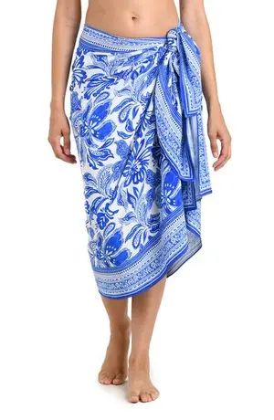 La Blanca Botanical Brocade Cover-up Pareo - Lapis