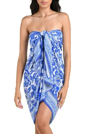 La Blanca Botanical Brocade Cover-up Pareo - Lapis