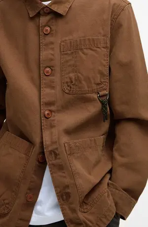 Barbour Bowland Cotton Canvas Chore Coat - Umber