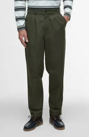 Barbour Pleated Bottoms For Men