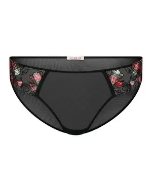ADORE ME Carole Bikini Panties - Plaid Black