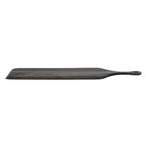 STORIED HOME Tall Acacia Wood Cheese And Cutting Board With Round Opening On Handle