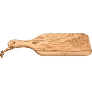 BERARD Olivewood Handcrafted 8-inch Cutting Board With Handle - Brown
