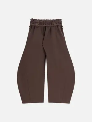 AELFRIC EDEN Striped Barrel Sweatpants - Brown