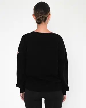 REBODY Nora V-neck Cashmere Sweater - Black