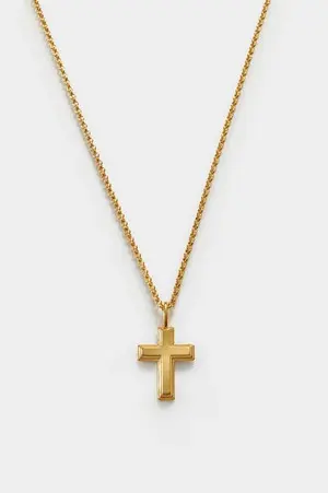 KATIE LOXTON Cross Necklace - Gold