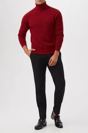 Mr Turk Woodrow Textured Knit Turtleneck