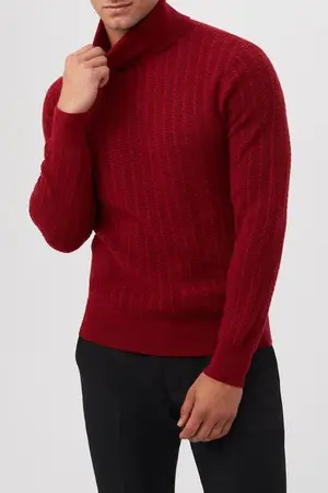 Mr Turk Woodrow Textured Knit Turtleneck