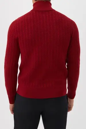 Mr Turk Woodrow Textured Knit Turtleneck