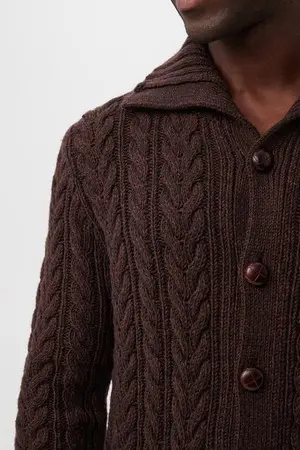Mr Turk Raleigh Cableknit Sweater Coat