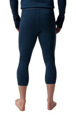 BACKCOUNTRY Cedars Rws Merino Midweight 3/4 Baselayer Bottom - Midnight Blue