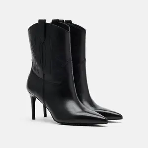 MARC NOLAN Jolene Stiletto Ankle Boots - Black