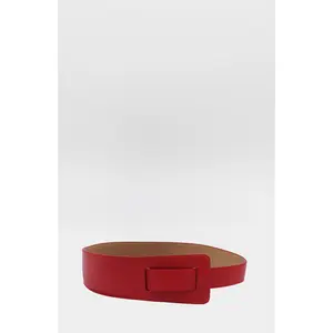 STIVALI NEW YORK STIVALI NEW YORK Sonia Knot Tie Leather Belt Red