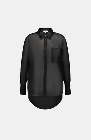 SAEMDI Oversized Organza Shirt