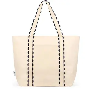 AME & LULU Nantucket Beach Tote - Navy