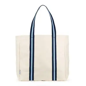 AME & LULU Hamptons Beach Tote - Two Tone Blue