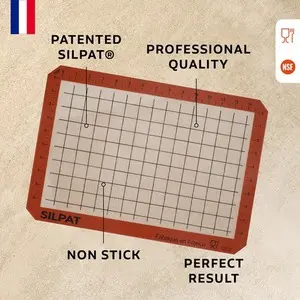 SILPAT Premium Non-stick Half Sheet Gridded Baking Mat