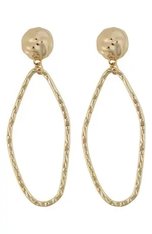 PANACEA 14k Plated Drop Earrings - Gold