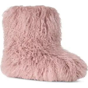 UGG Classic Short Fluff Momma Genuine Shearling Bootie - Fawn