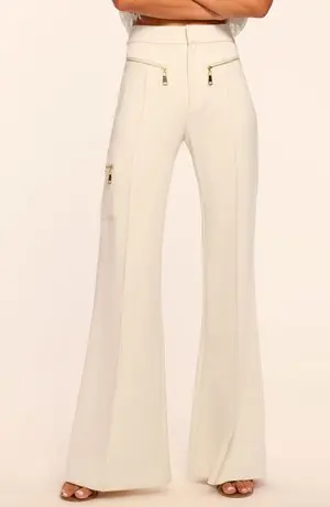 Ramy Brook Emory Zip Pocket Flare Leg Pants