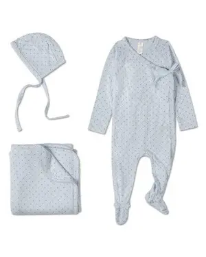 MINIMOI 3-piece Baby Rayon Blend Set - Blue